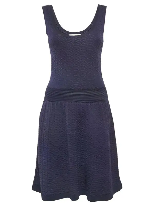 Sandro Textured Knitted Dress - Blue