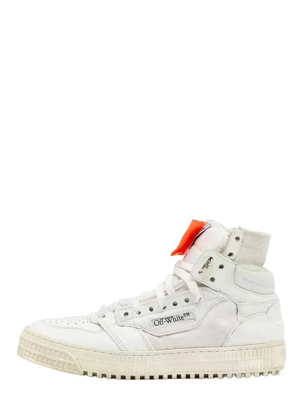 Off-White Court 3.0 Leather High-top Sneakers - Neutrals