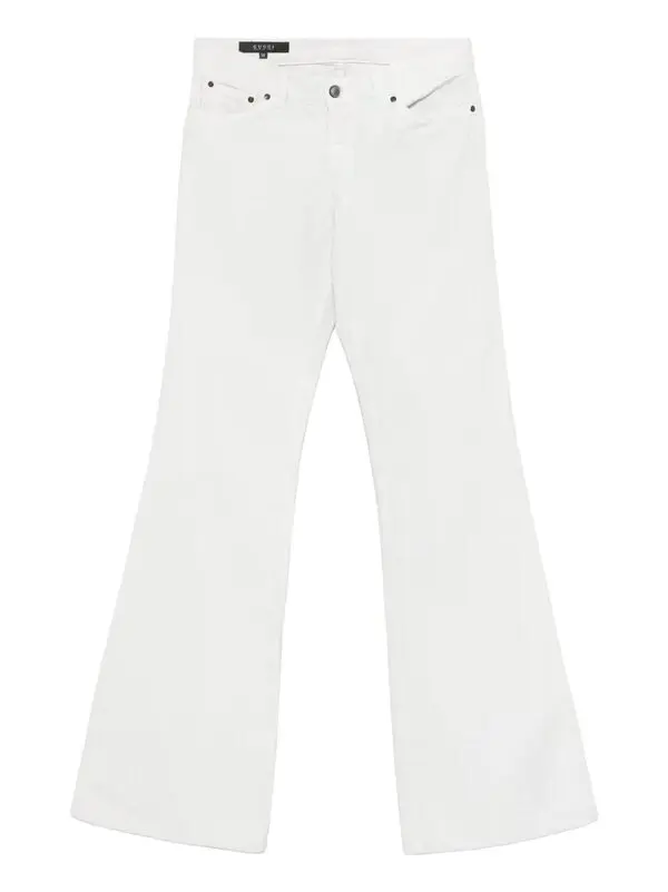 Gucci 2000s Flared Jeans - White