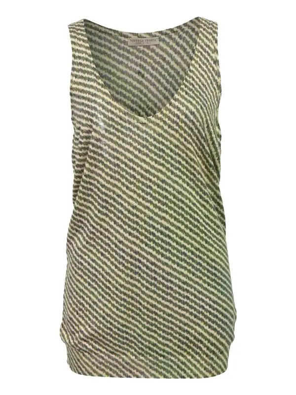 Bottega Veneta Stripe-printed Tank Top - Neutrals