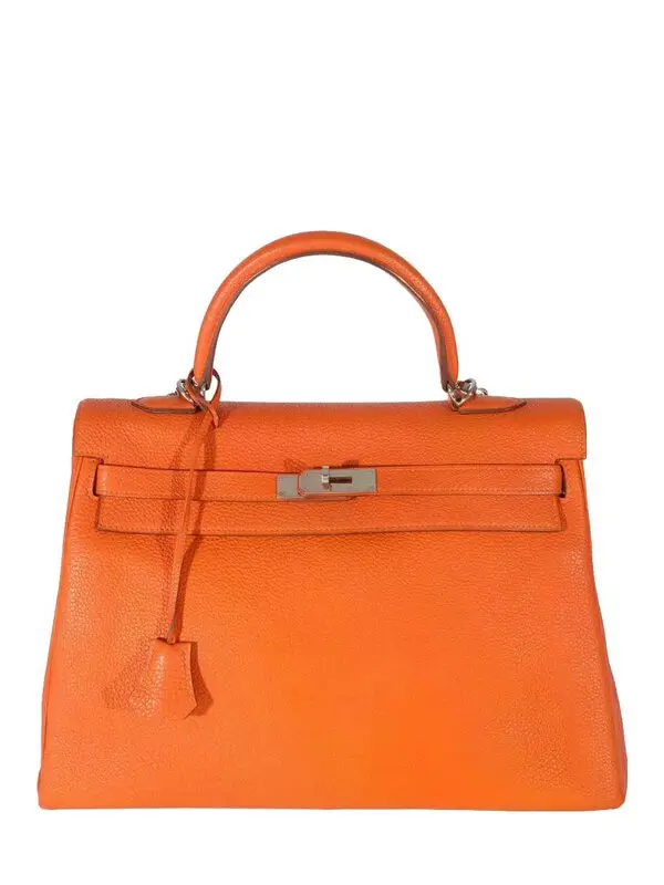 Hermès Kelly 35 Two-way Handbag - Orange