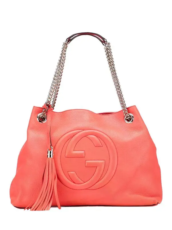 Gucci Soho Chain Tote Bag - Pink