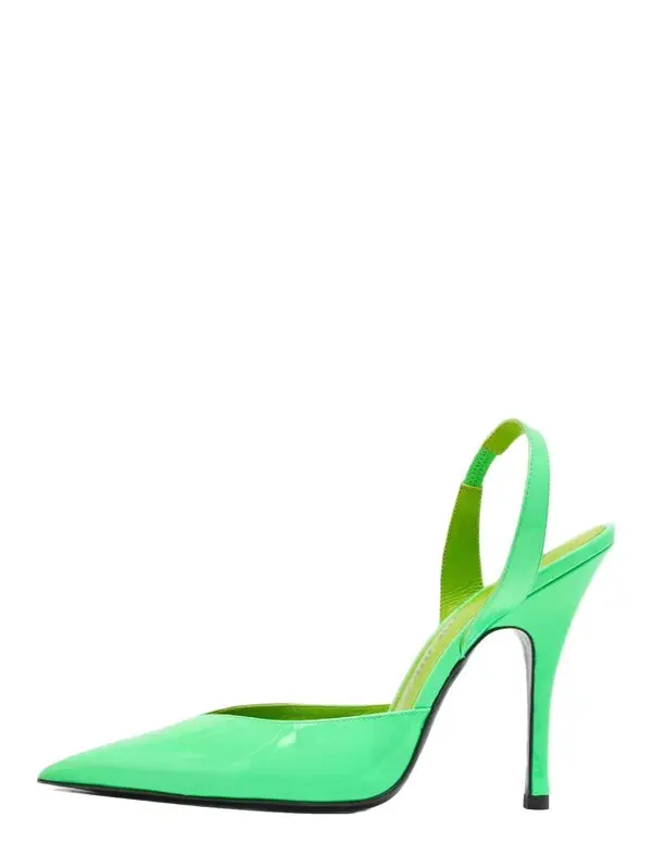 Attico Slingback Patent-leather Pumps - Green