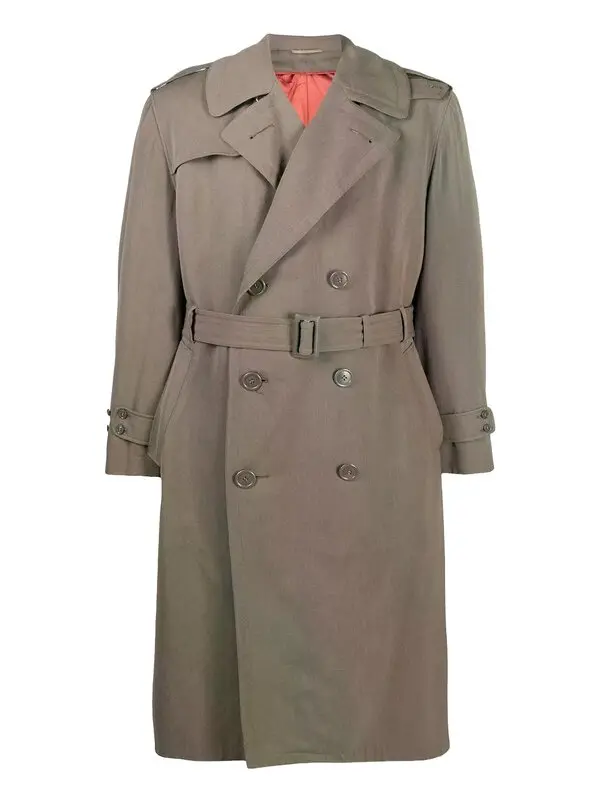 A.N.G.E.L.O. VINTAGE CULT 1950s Double-breasted Trench Coat - Neutrals
