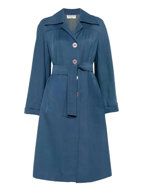 A.N.G.E.L.O. VINTAGE CULT 1970s Belted Coat - Blue