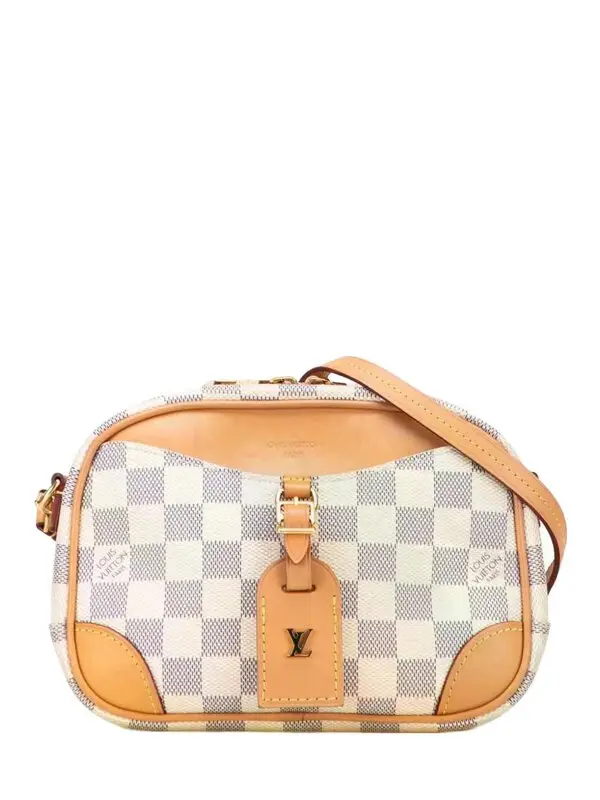 LOUIS VUITTON Damier Azur Mini Deauville Crossbody Bag - Blue