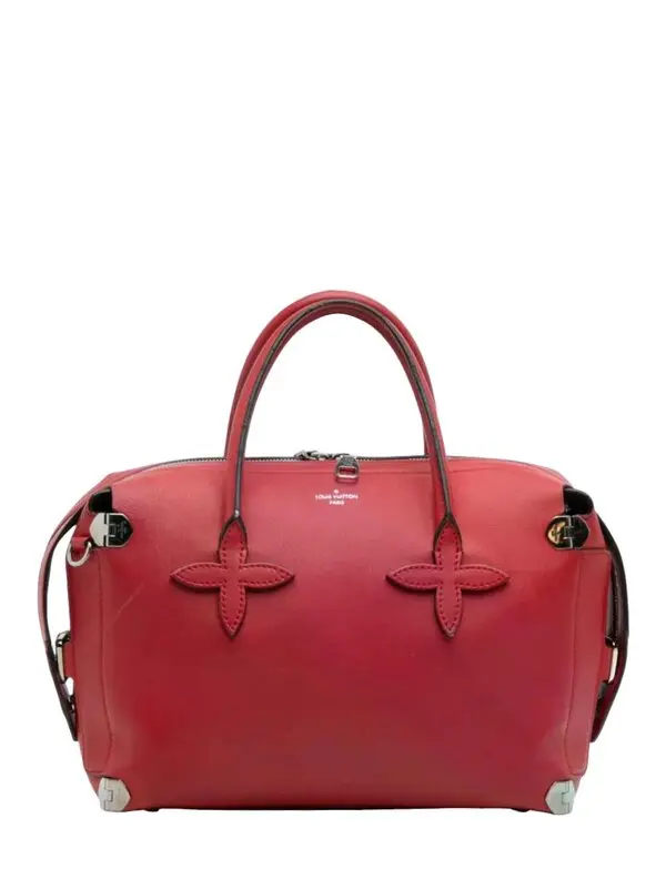 LOUIS VUITTON 2015 Smooth Calfskin Garance Satchel - Red