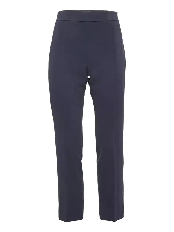 Max Mara Crepe Waistline Trousers - Blue
