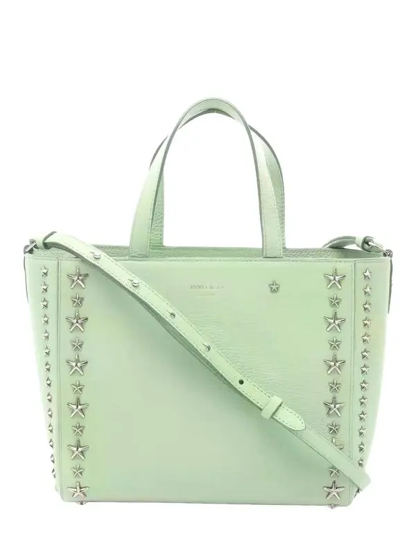 JIMMY CHOO 2010s Star-studded Tote Bag - Green