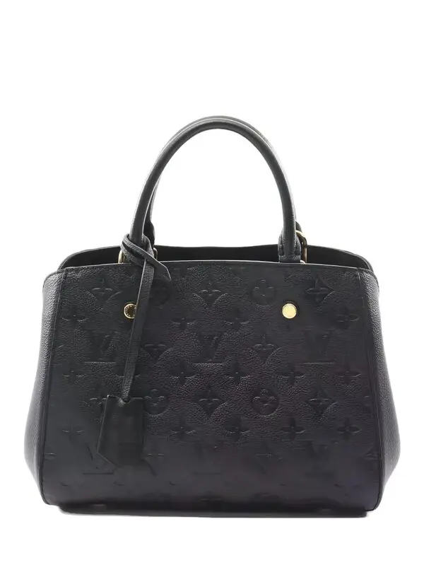 LOUIS VUITTON 2015 Montaigne Bb Monogram Tote Bag - Black