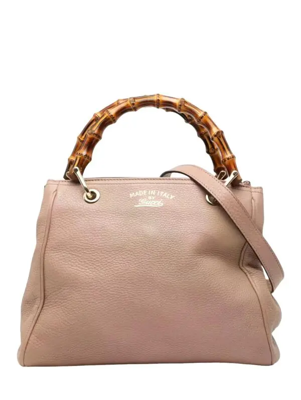 Gucci Bamboo Shopper Satchel - Pink