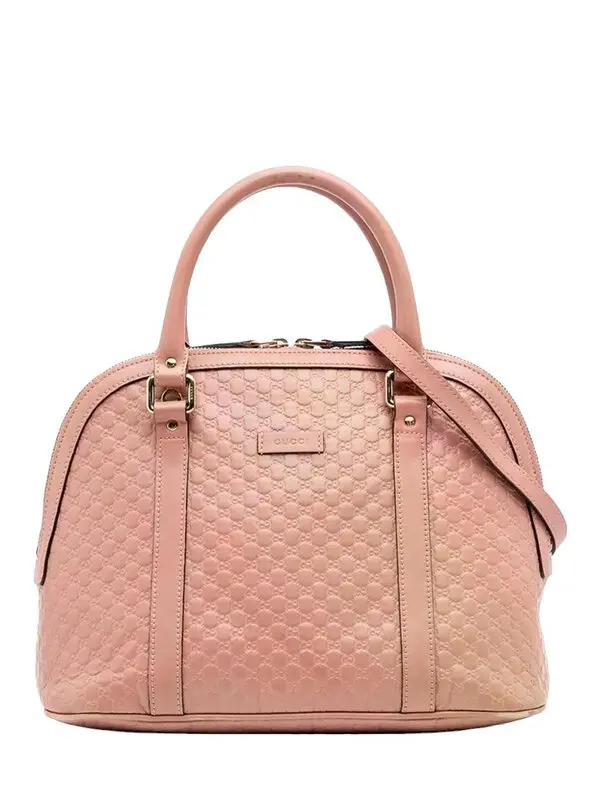 Gucci Medium Microssima Dome Satchel - Pink