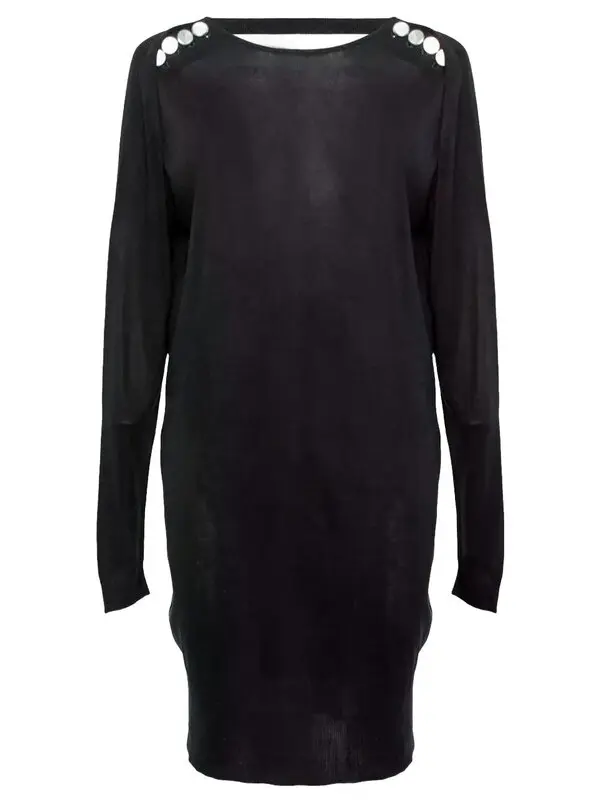 Balenciaga Silk Mini Dress - Black