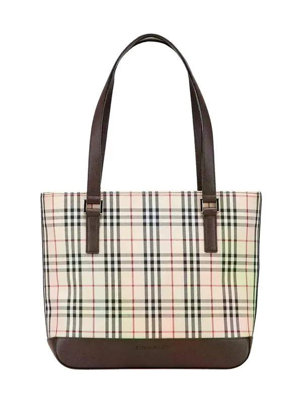 Burberry House Check Canvas Tote Bag - Brown
