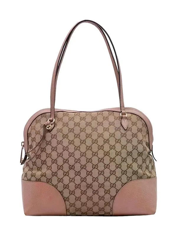 Gucci Gg Canvas Bree Dome Tote Bag - Brown