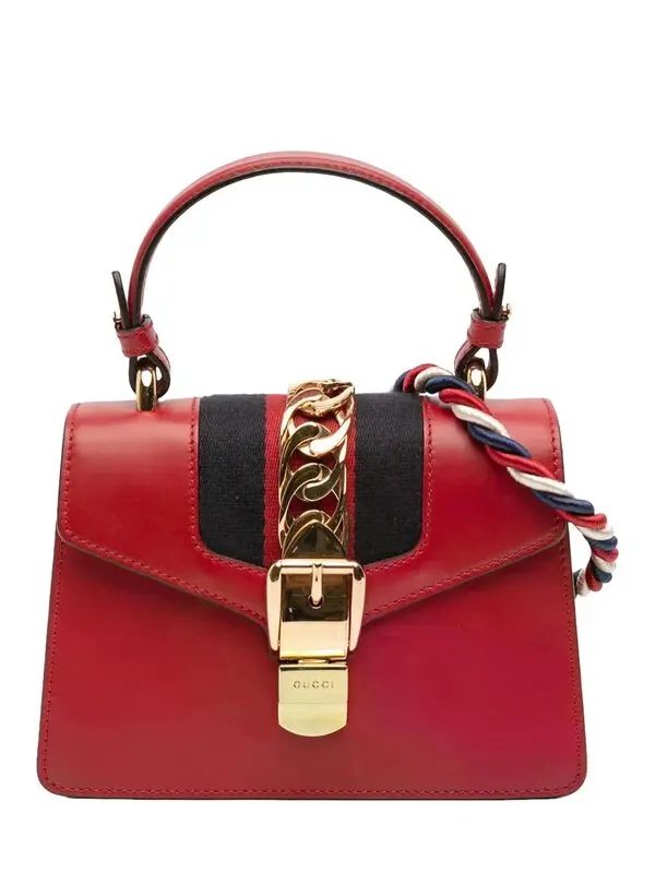 Gucci Mini Sylvie Satchel - Red