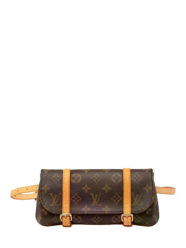 LOUIS VUITTON 2005 Monogram Pochette Marelle Pm Belt Bag - Brown