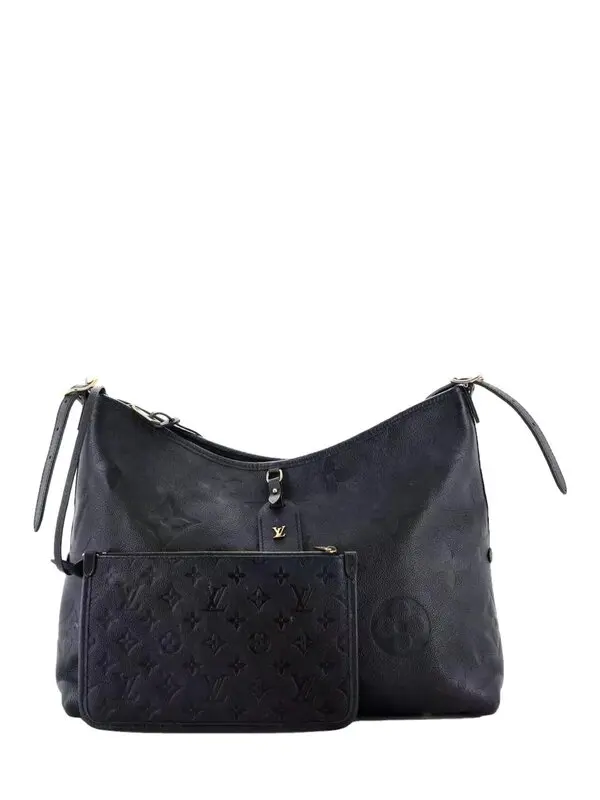 LOUIS VUITTON Carryall Monogram Empreinte Giant Mm Hobo Bag - Black
