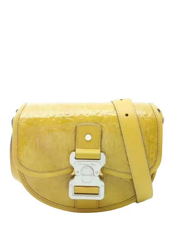 Dior Pre-owned Gallop Oblique Shoulder Bag - Yellow