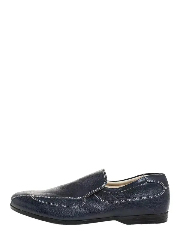 Prada Leather Loafers - Blue
