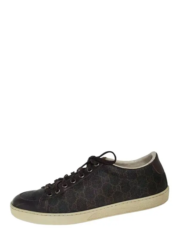 Gucci Leather Sneakers - Brown