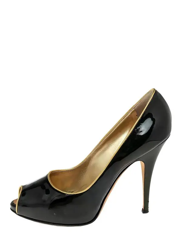 GIUSEPPE ZANOTTI 120mm Peep-toe Heeled Pumps - Black