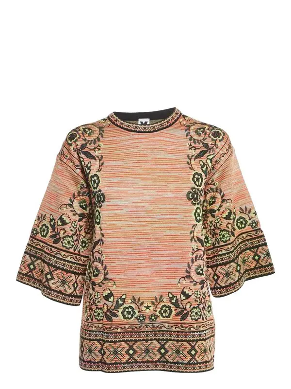Missoni Floral-pattern Knitted Top - Neutrals