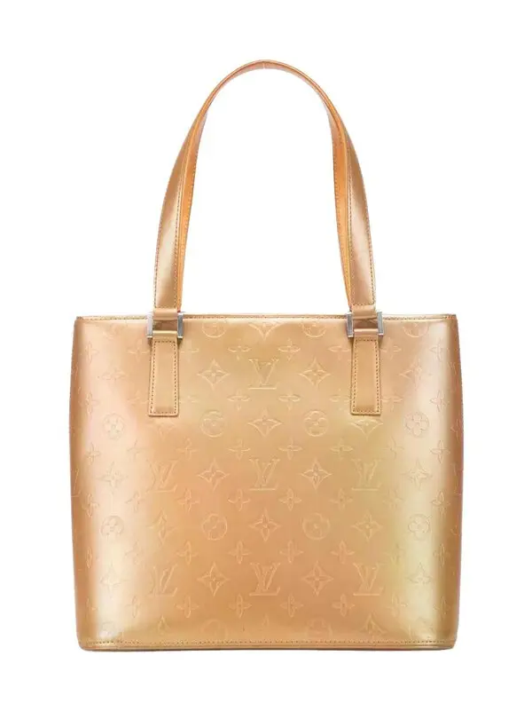 LOUIS VUITTON 2003 Monogram Mat Stockton Tote Bag - Gold