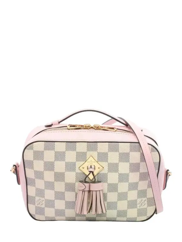 LOUIS VUITTON Saintonge Damier Azur Shoulder Bag - Pink