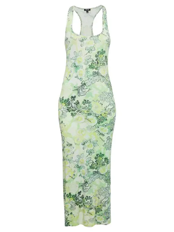 Just Cavalli Vintage Printed Maxi Dress - Green