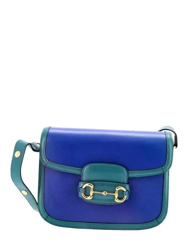 Gucci Horsebit 1955 Small Shoulder Bag - Blue