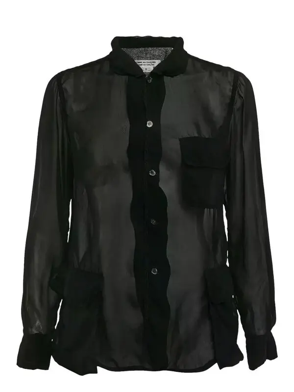 Comme Des Garçons 2024 Crepe Shirt - Black
