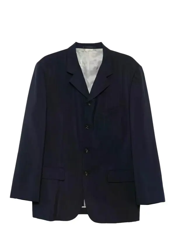 Comme Des Garçons 1990s Mohair-wool Jacket - Blue