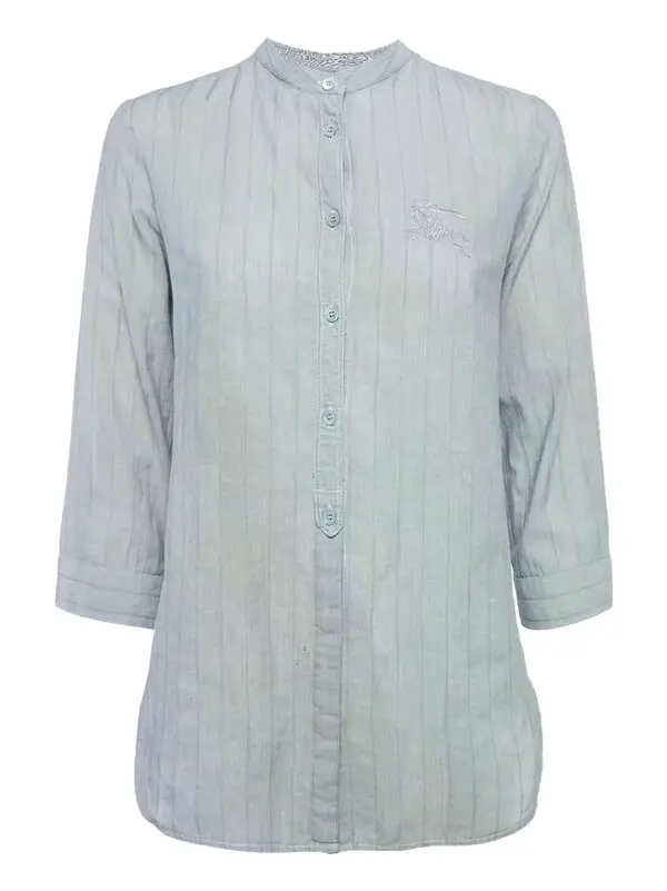 Burberry Striped Button-up Shirt - Blue