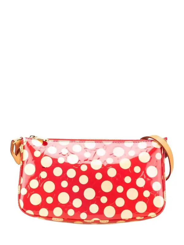 LOUIS VUITTON Yayoi Kusama Monogram Vernis Dots Infinity Pochette Accessoires - Red