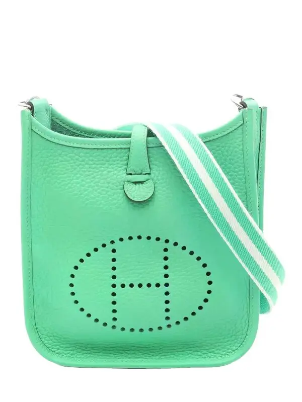 Hermès Clemence Evelyne Tpm Crossbody Bag - Green
