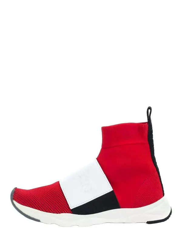 Balmain Cameron Knit Sneakers - Red