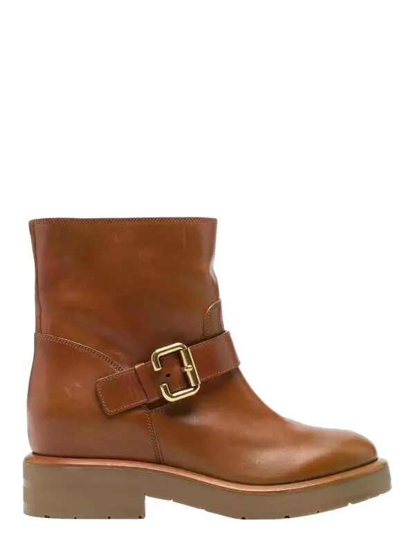Chloé Coddington Biker Boots - Brown