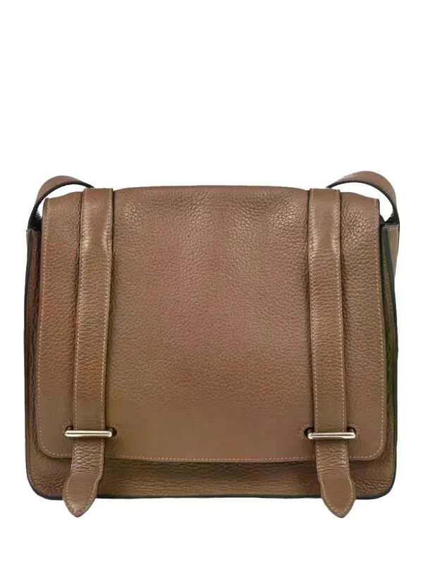 Hermès Steve Caporal 27 Taurillon Clemence Shoulder Bag - Brown