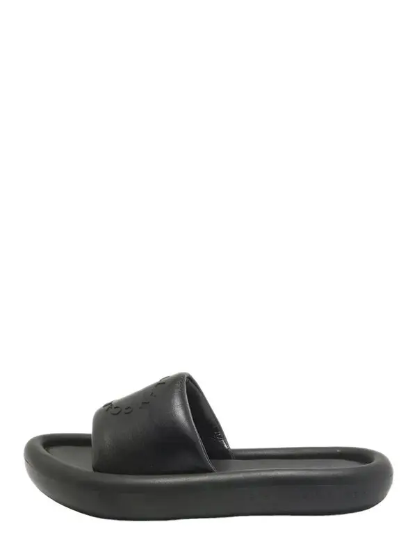 Stella McCartney Logo-embossed Sandals - Black