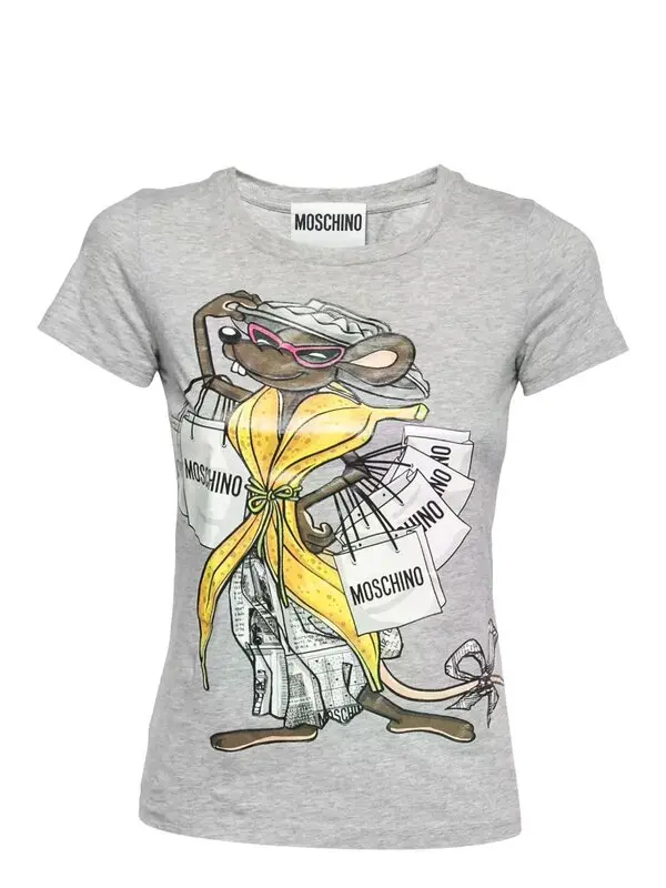 Moschino Graphic-print T-shirt - Grey