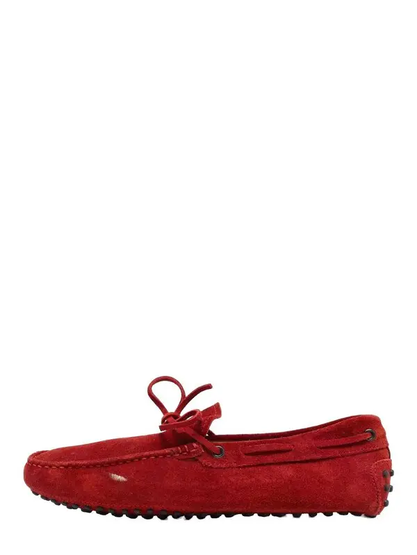 TOD'S Suede Loafers - Red