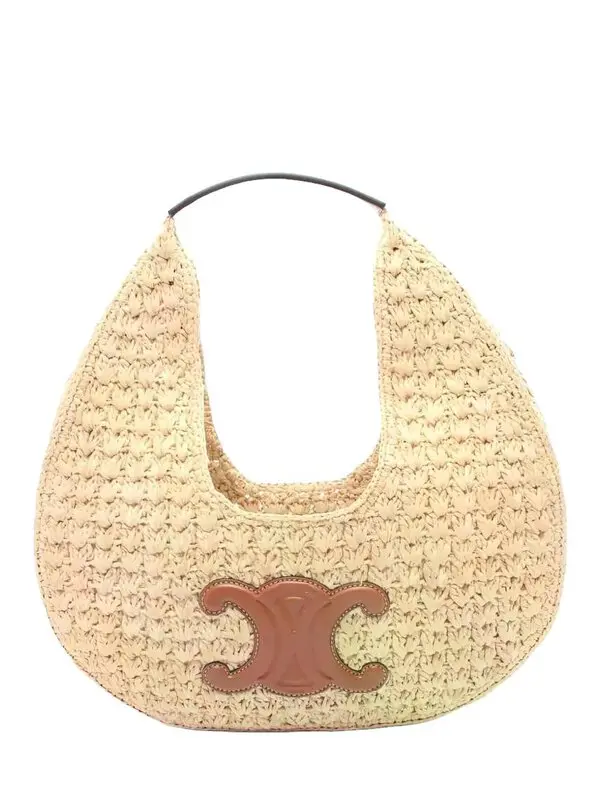 Celine Panier Raffia Handbag - Neutrals