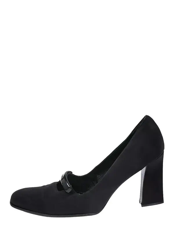 Prada 95mm Mary Jane Pumps - Black