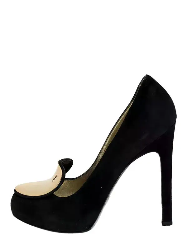 Saint Laurent 125mm Catherine Suede Pumps - Black