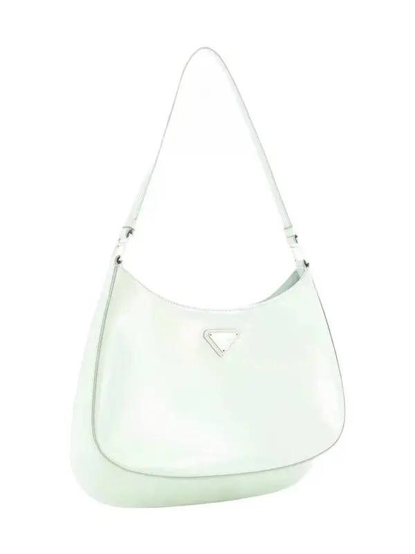 Prada Cleo Shoulder Bag Spazzolato Leather Hobo Bag - Neutrals