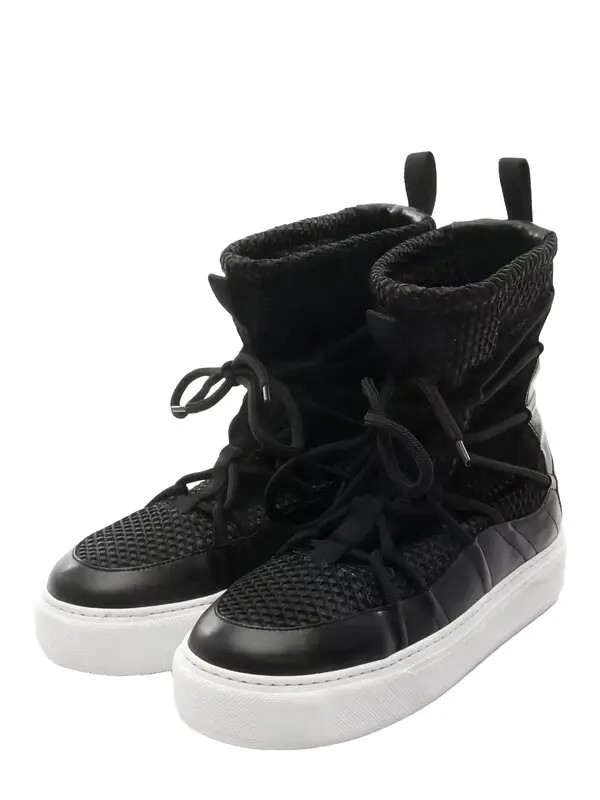 Dior Mesh Detail Boots - Black