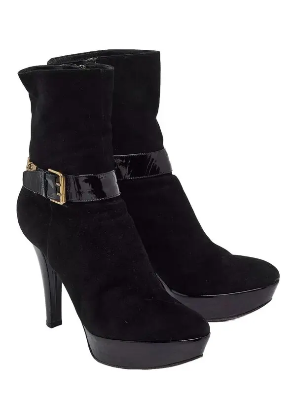 Casadei 110mm Leather Ankle Boots - Black