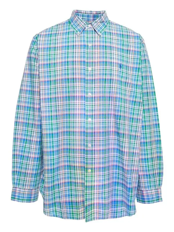 Polo Ralph Lauren Checked Cotton Shirt - Blue