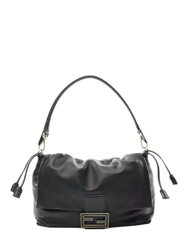 Fendi 2020s Large Mamma Bucket Shoulder Bag - Black